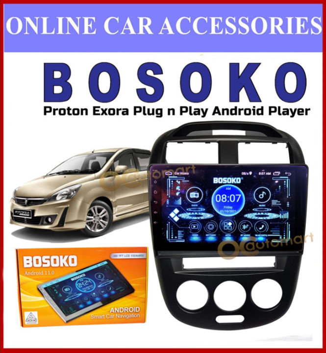 Bosoko 1+16gb Car Android Player With Casing (Black) 10 Inch For PROTON ...