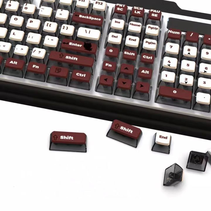 【Keycap Only】Black Cat Keycap 116 Keys Four Side Transparent ASA ...