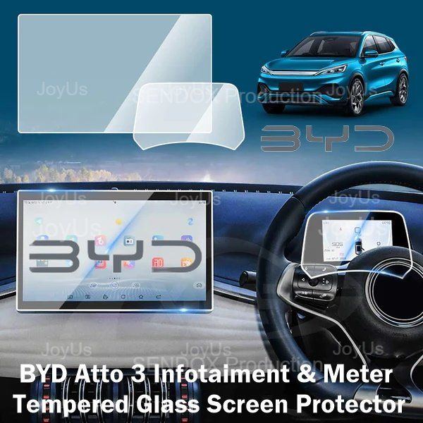 BYD Atto 3 Infotainment Screen Tempered Glass 12.8 inch Car Navigation ...