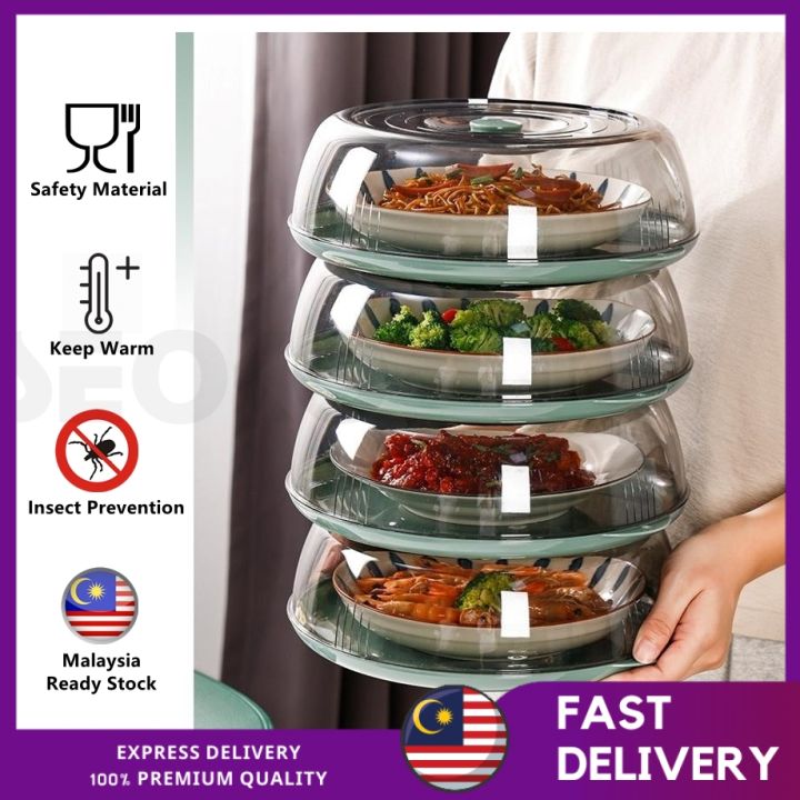 Stackable Food Cover/Transparent Food Insulation/Dustproof Tudung Saji ...