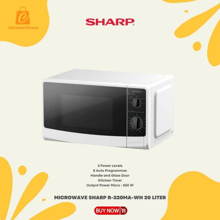 TS - Microwave Sharp R-220MA-WH 20 Liter 450W | Lazada Indonesia