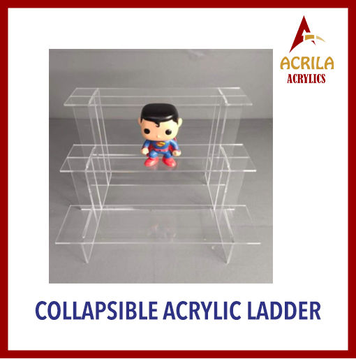 Collapsible Acrylic Ladder Riser 12 inch for toys, display and other ...