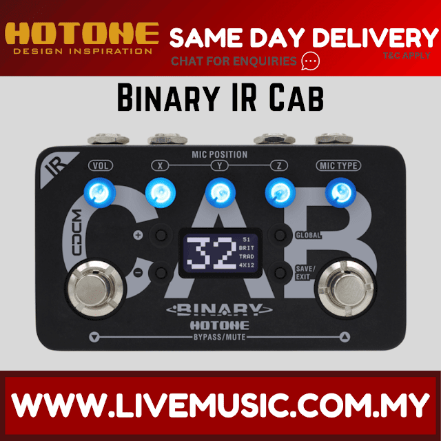 Hotone Binary IR Cab Simulator Guitar Effects Pedal | Lazada