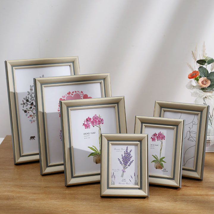 European classic rectangular photo frame 5 6 7 8 10 inch A4 certificate ...
