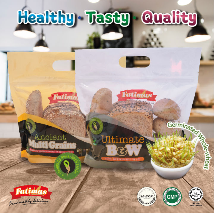 Fatimas Germinated Whole-Wheat Bread - Ancient Multi Grains & Ultimate ...