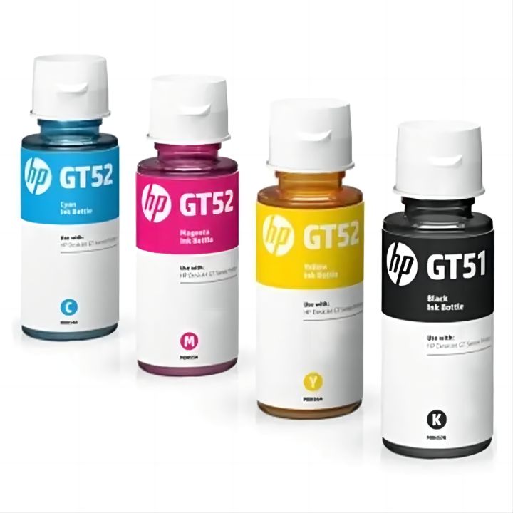 [100% Genuine] HP GT51 Black / GT52 Cyan Magenta Yellow Original Refill ...