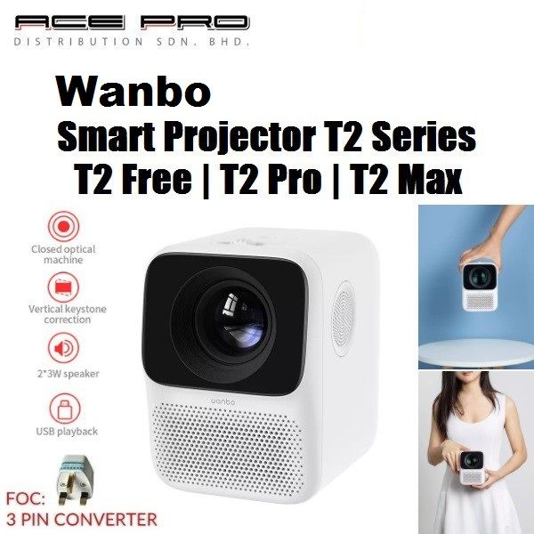 Wanbo T2 Free / T2 Pro / T2 Max Portable Mini Projector Global ...