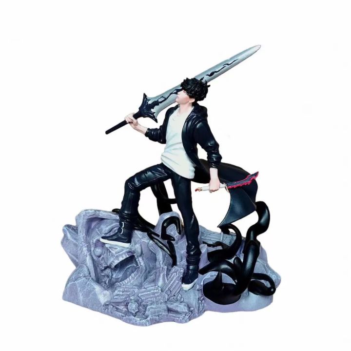 New Solo Leveling Sun Jin Woo Standing Scene Doll Boxed Handmade Model ...