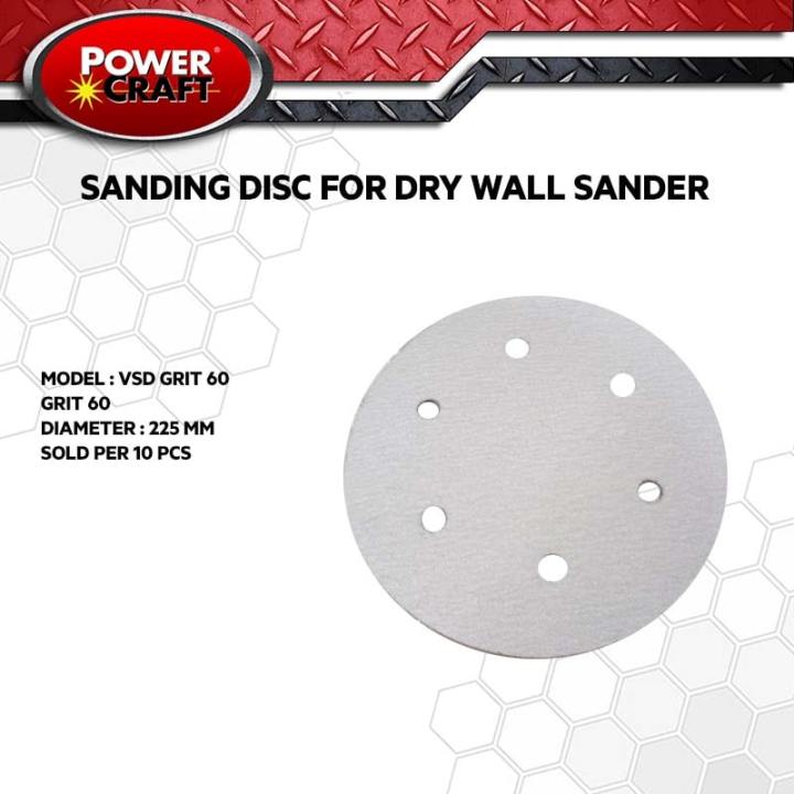 Powercraft Sanding Disc for Dry Wall Sander (VSD GRIT) | Lazada PH