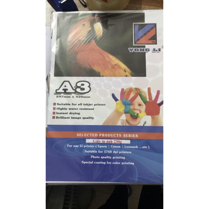Giấy In Ảnh Yongli 130Gsm Loại A Khổ A3 Sd Cho Máy In Canon, Epson, Lesmark | Lazada.vn