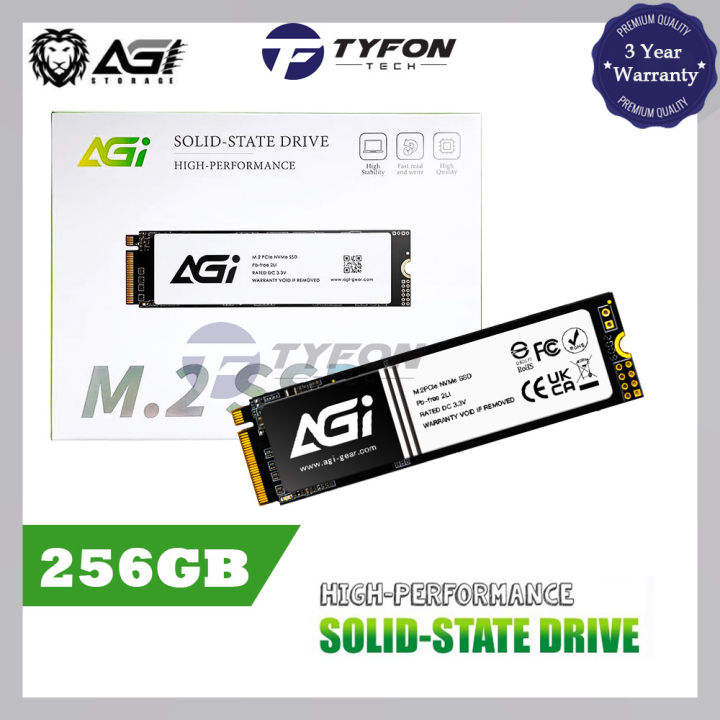 AGI 256GB PCIe NVMe M.2 2280 Gen 3x4 Solid State Drive SSD (AGI256G16AI198) | Lazada
