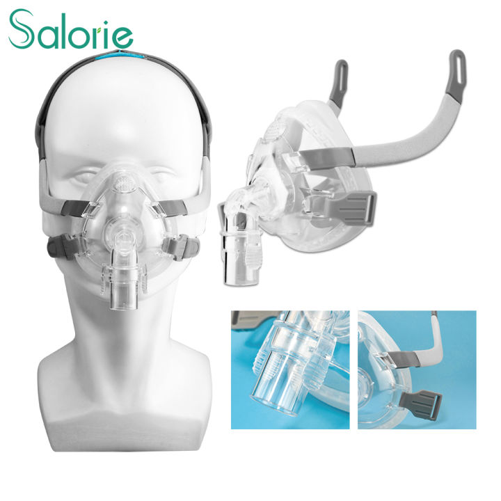 ซาลรีชุดอุปกรณ์ Seluruh Wajah หน้ากากปิดจมูก CPAP หน้ากากปิดจมูกป้องกัน ...