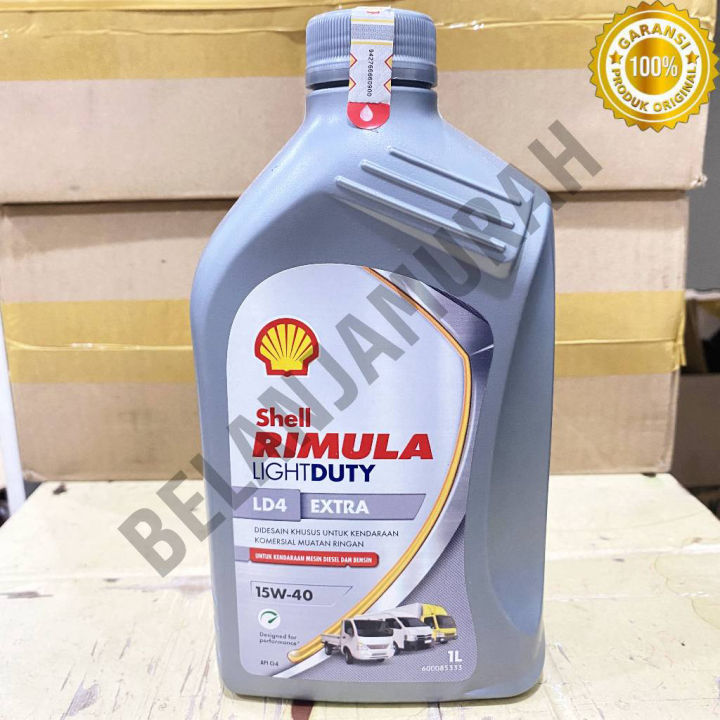 Oli Mesin Diesel Shell Rimula LightDuty LD4 Extra 15W-40 1L / 1 Liter ...
