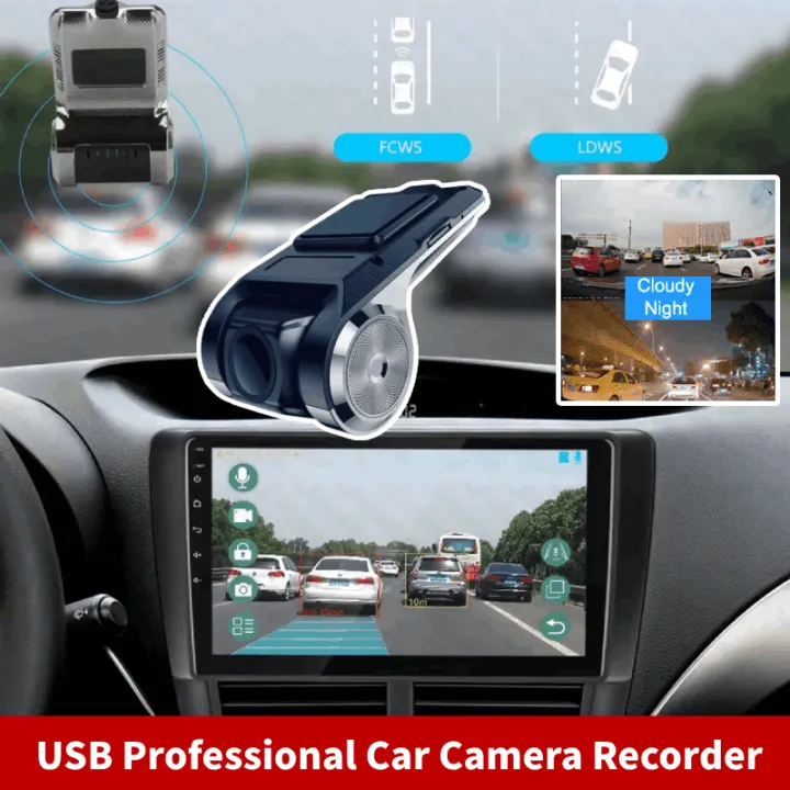 USB Dash Cam Professional Car Camera Recorder 1080P HD ADAS Car Night ...
