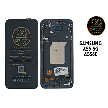 LCD SAMSUNG A55 5G / A556 E OLED OG + FRAME FINGERPRINT FULLSET ...