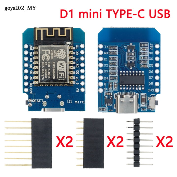 Goya102พัฒนาแผงวงจร ESP8266 ESP-12 ESP-12F V2 CH340 CH340G USB WeMos D1 ...