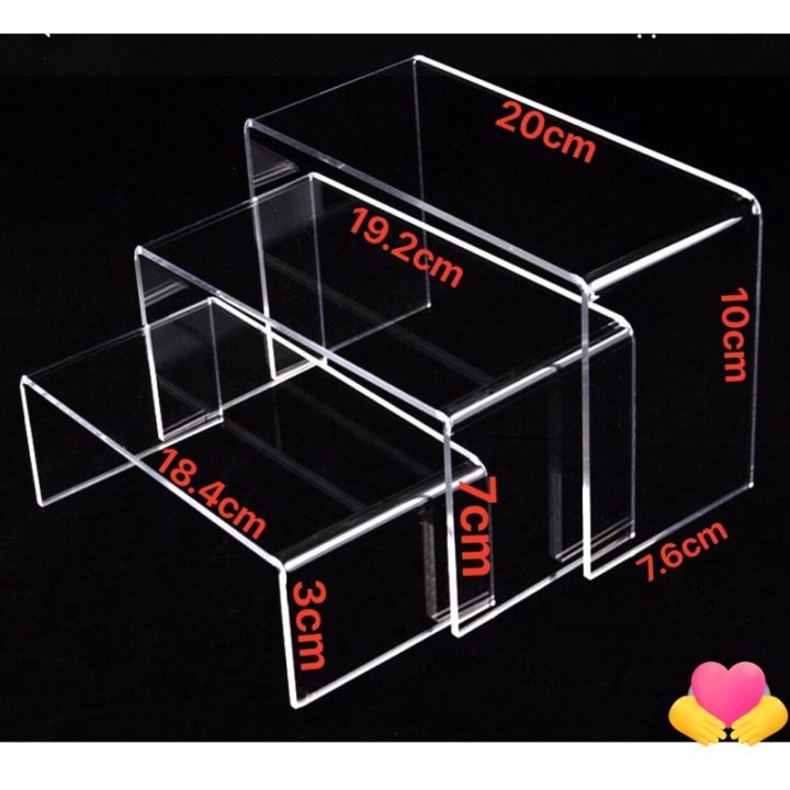 ACRYLIC DISPLAY RISER (3pcs) | Lazada PH