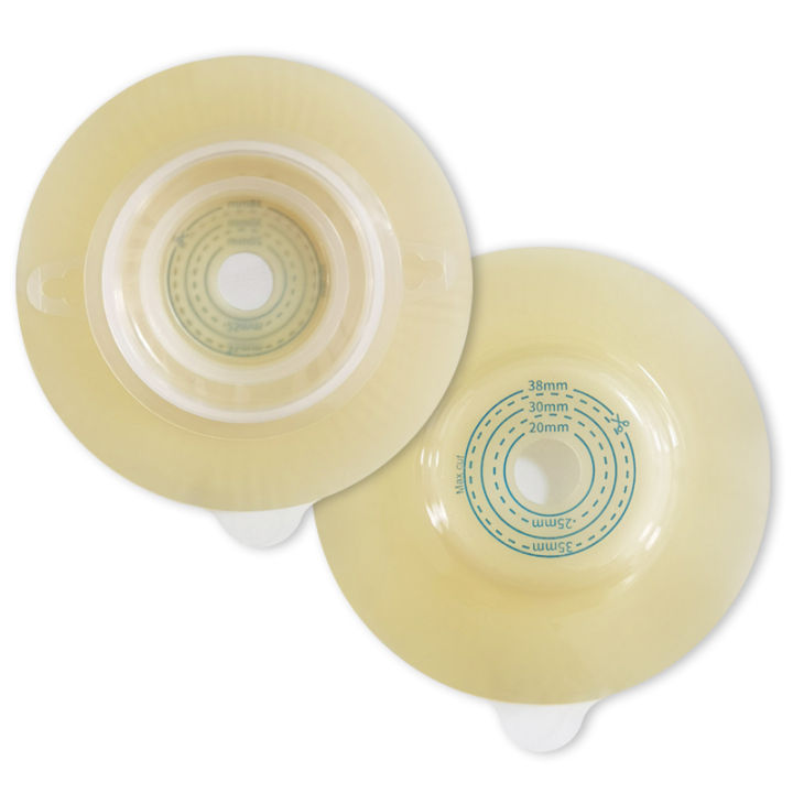 5PC convex Disposable Ostomy Belt Baseplates Colostomy Bags Two-piece ...