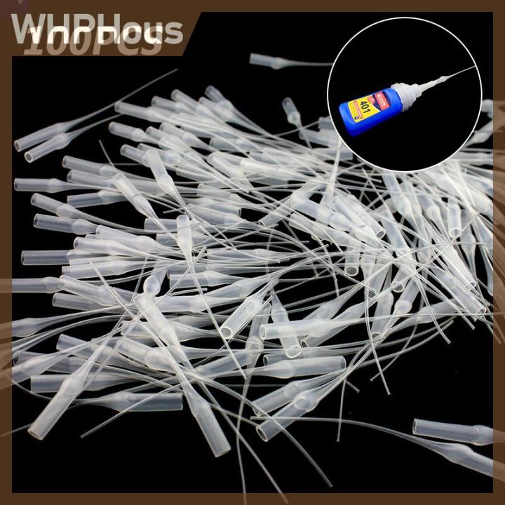 WHPHous 100 Pieces Glue Micro-Tips Plastic Glue Bottle Tips Glue ...