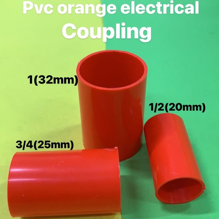Pvc electrical fittings orange coupling 1/2” 3/4” 1” | Lazada PH