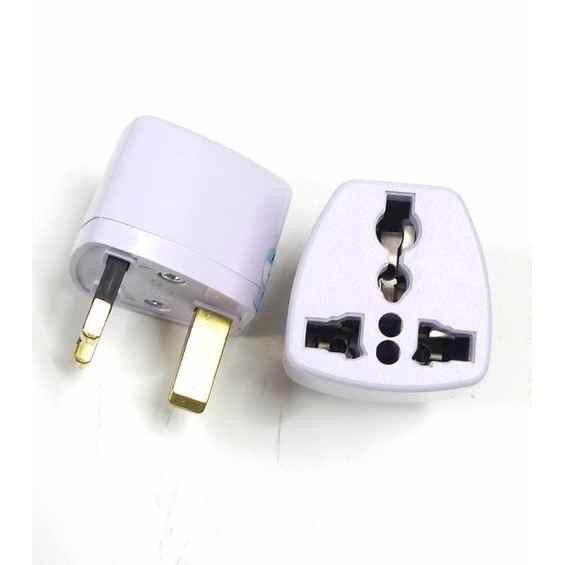 Universal Travel Adapter US/EU to UK AC Power Plug Converter 3pin 3 pin ...