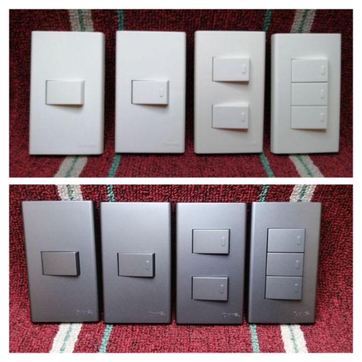 Omni Wide Series Switch w/ plate 1 way, 3 way switch (1, 2, 3gang ...