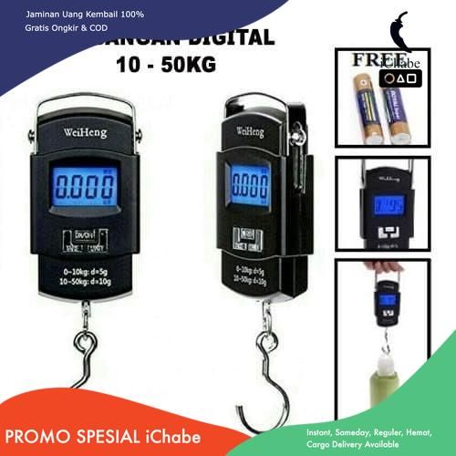 [Bisa COD] Timbangan gantung weiheng wh-a08 maksimal 50kg 50 kilo ...