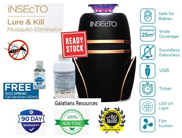 Aedes Mosquito Killer Insecto [Black] – LED UV Light Lamp, USB Powered ...