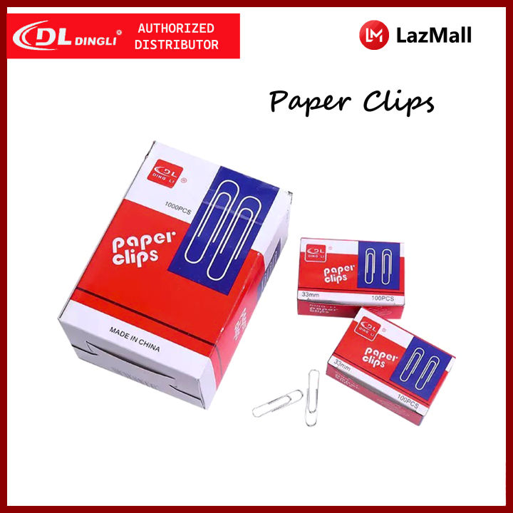 DL Document File Paper Clips Metal Silver Tone | Lazada PH