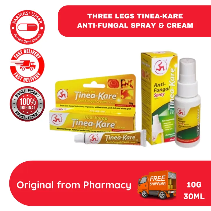 Tinea-Kare Anti Fungal Cream/Spray expire 01/2025 | Lazada