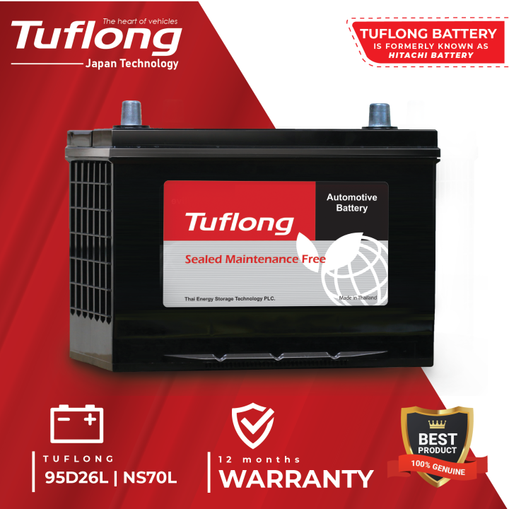 Tuflong JIS Series ( 95D26L / NS70L ) Car Battery For Refer Description TOYOTA Harrier, Camry ...