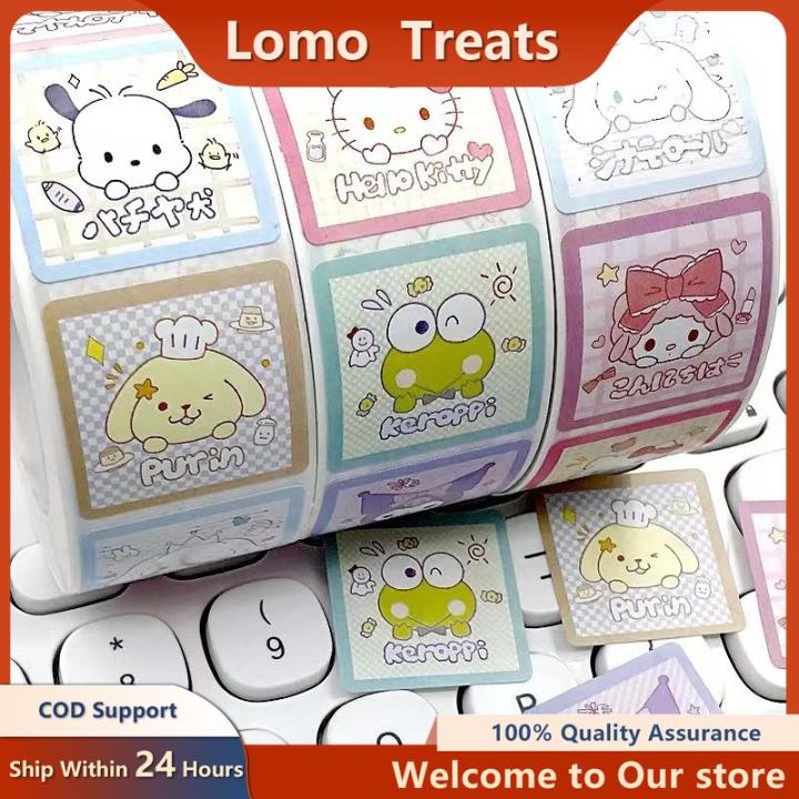 500Pcs/Roll sanrio Shaped Seal Labels Package Label Sticker various ...