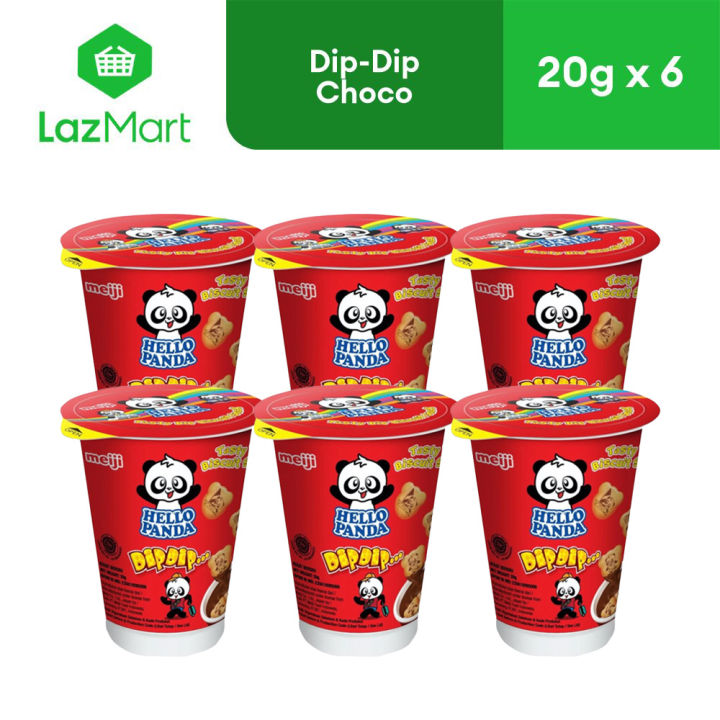 Meiji Hello Panda Dip-Dip Choco 20g - Pack of 6 | Lazada PH