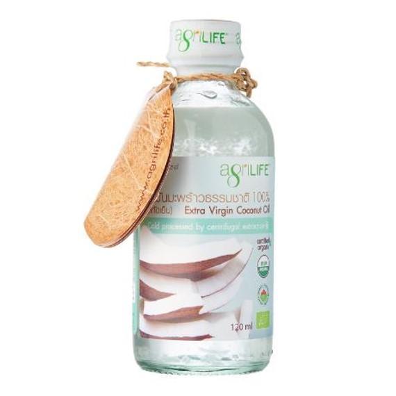 Agrilife Organic Extra Virgin Coconut Oil 120ml. อะกรีไลฟ์ น้ำมันมะพร้าว ปรุงอาหาร ทาผิว หรือ ...