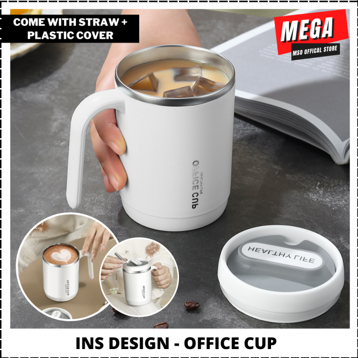 500ML Portable Coffee Mug Stainless Steel Travel Tumbler Thermos Cup ...