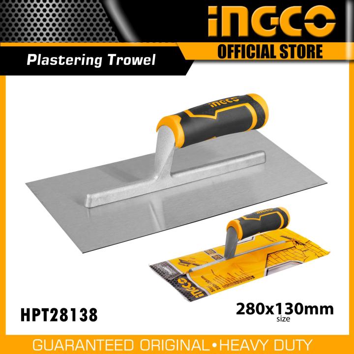 Ingco Plastering Trowel 280x130mm for Construction Finishing Tool ...