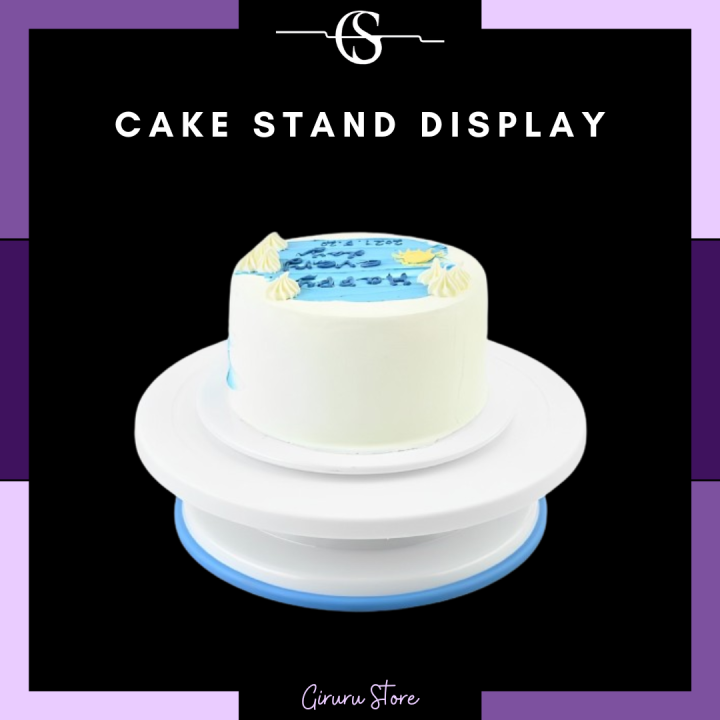 Meja Kue / Meja Putar Dekor Kue Tart Rotating Cake / Meja Kue Putar ...
