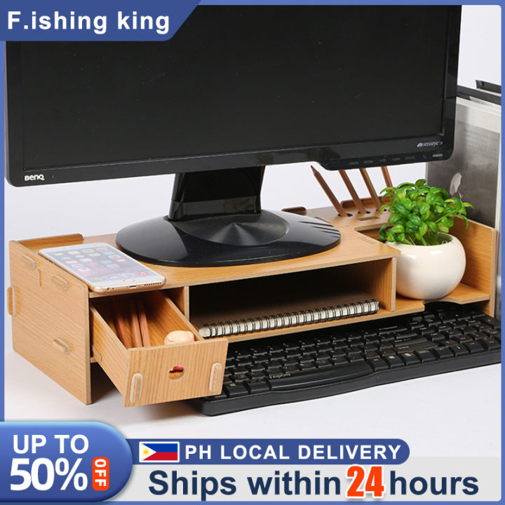 Laptop Desktop Rack Computer Monitor Plus Elevated Laptop Rack Office ...