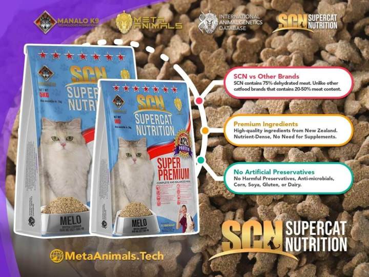 SUPERCAT NUTRITION (SCN) ORIGINAL SUPER PREMIUM 42% PROTEIN 5KG by Doc ...