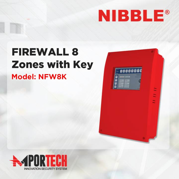 Fire Alarm Control Panel NFW8K - Firewall Conventional 8 Zones with Key ...