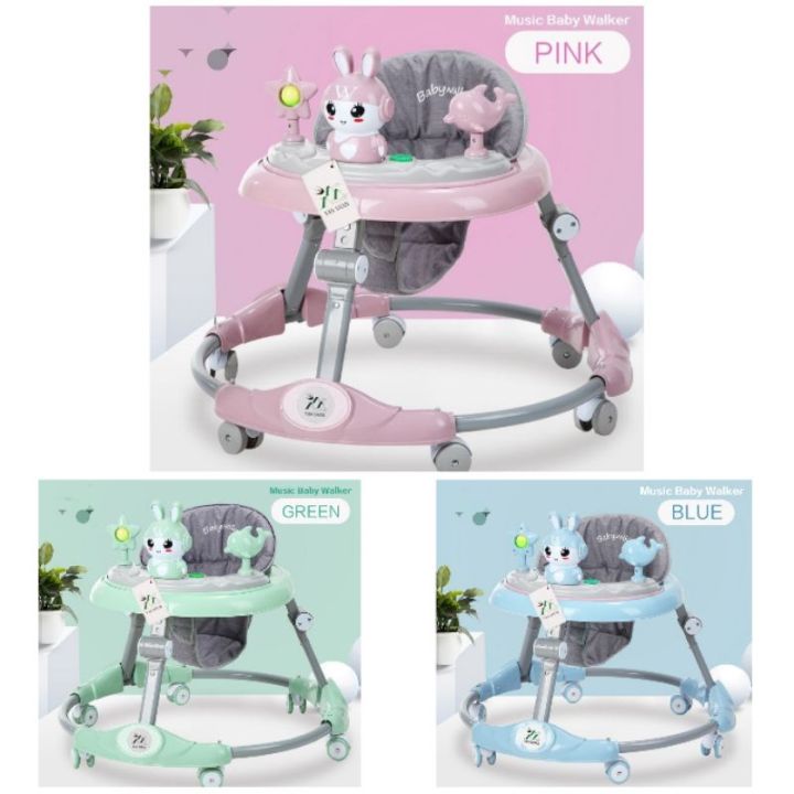 BABY WALKER Adjustable and Safety Learning Walker ( RABBIT) with free ...
