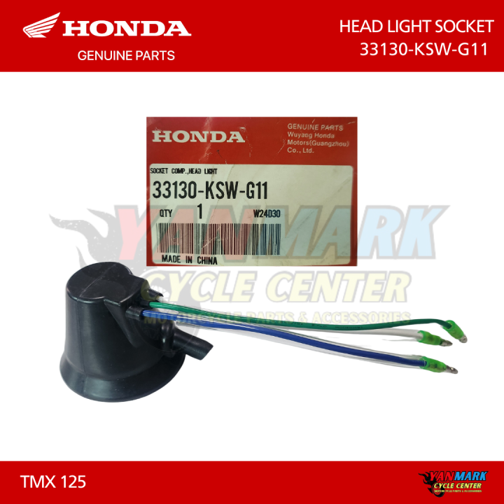 ORIGINAL HONDA - HEAD LIGHT SOCKET - TMX 125 - 33130-KSW-G11 | Lazada PH