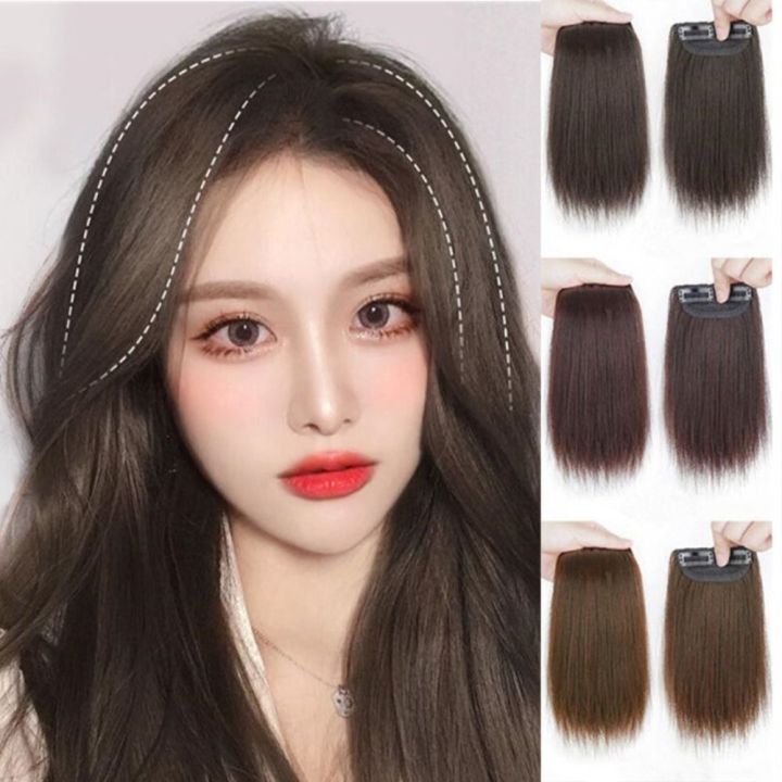 Guaip Nâu Chất Lượng Cao Dày Bé Gái Dụng Cụ Tạo Kiểu Tóc Kẹp Vào Nối Tóc Tự Nhiên Nữ Miếng đệm