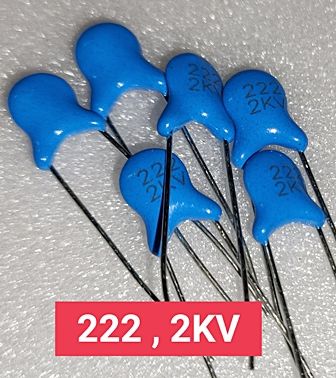 (10ตัว) 222 , 2.2nF , 2KV Ceramic Capacitor เซรามิค คาปาซิเตอร์ ...