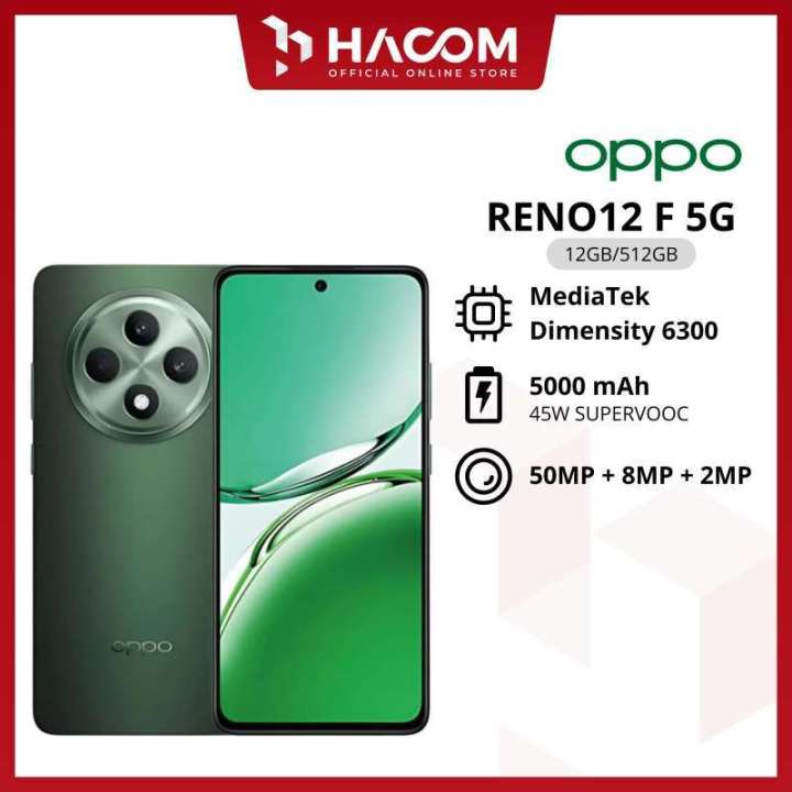OPPO RENO 12F 5G 12/512 GARANSI RESMI | Lazada Indonesia