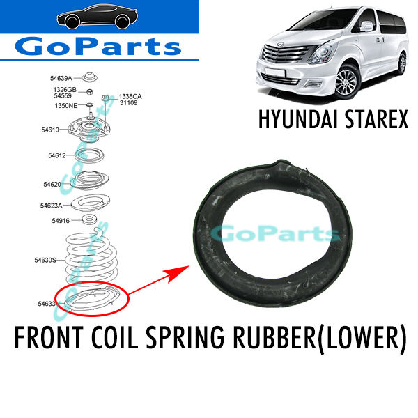 HYUNDAI STAREX FRONT COIL SPRING RUBBER LOWER | Lazada