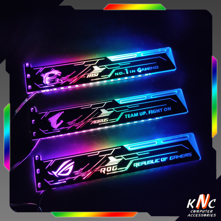 Giá Đỡ Chống Xệ VGA Led Họa Tiết Hình Gaming Đồng Bộ Màu Hub Coolmoon ...
