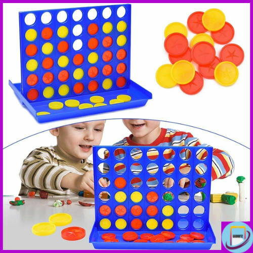 Line Up 4 In a Row 5 Board Classic Connect 4 Game Bingo Portable For ...