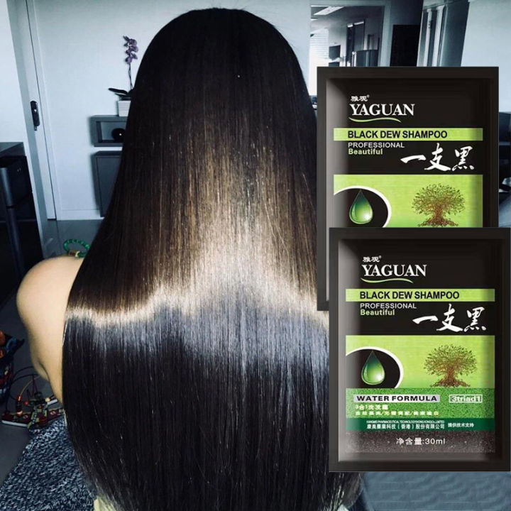 Natural Herbal Hair Dye 30ML Black/Brown Non-irritating Non-Stick Scalp ...
