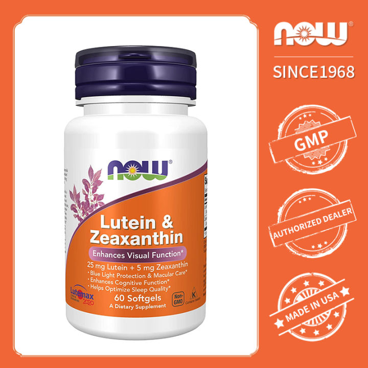NOW Foods Lutein & Zeaxanthin 60 Softgels | Lazada Singapore